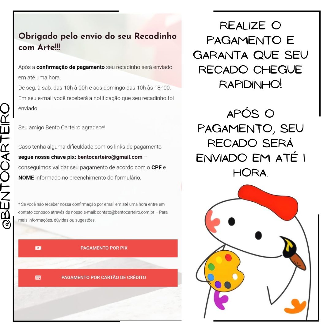 Como funciona? - Bento Carteiro